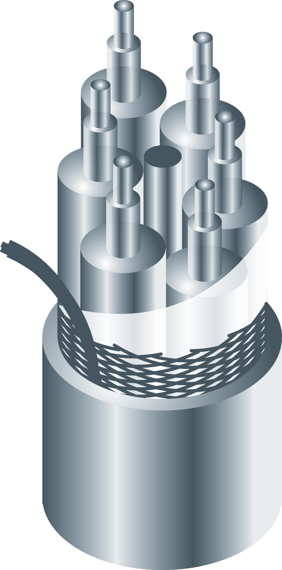 6-Fiber Waterblocked LSZH Step-Index HCS® Cables